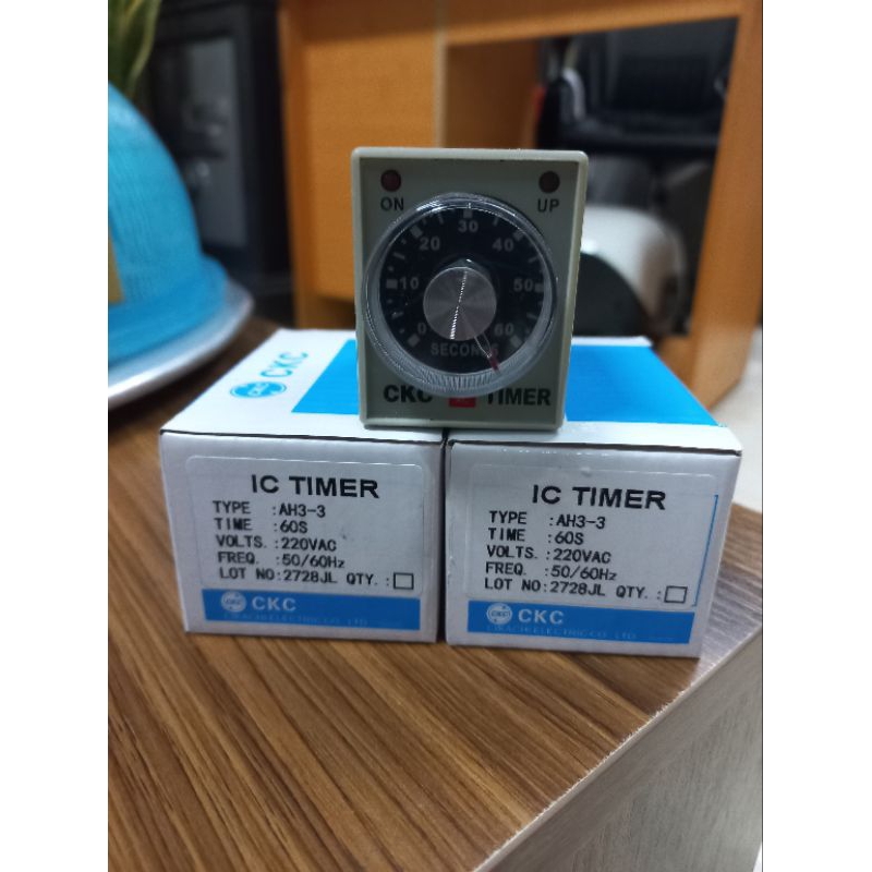 rơle thời gian CKC , Time AH3 - 3 , 220VAC [ NEW có loại 3S và 6S]. đủ ...