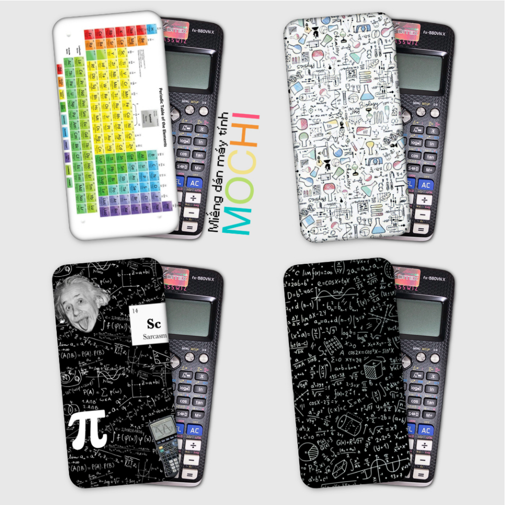 Miếng decal math dán cái loại máy tính (casio fx-570 / fx-570 ii / fx ...