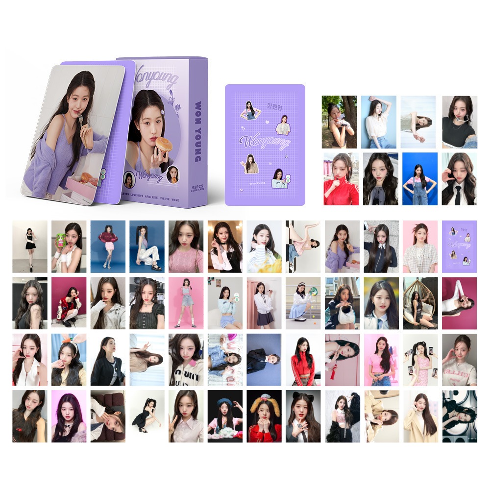 Set 55 lomo card IVE - WONYOUNG Mẫu mới đáng iu 2023 | Shopee Việt Nam