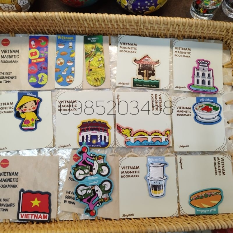 Bookmark nam châm đánh dấu trang sách hình ảnh lưu niệm Việt Nam ...
