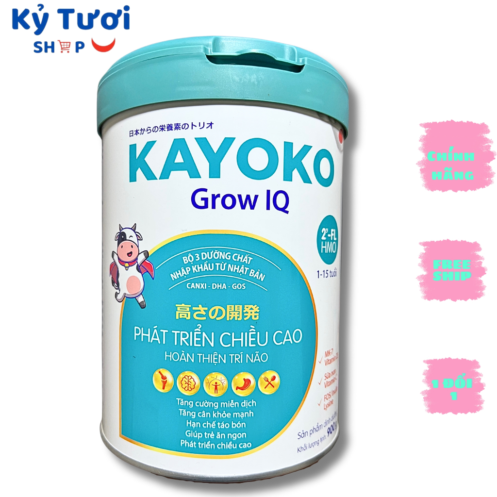 Sữa bột KAYOKO GROW IQ phát triển chiều cao hoàn thiện trí não 900g ...