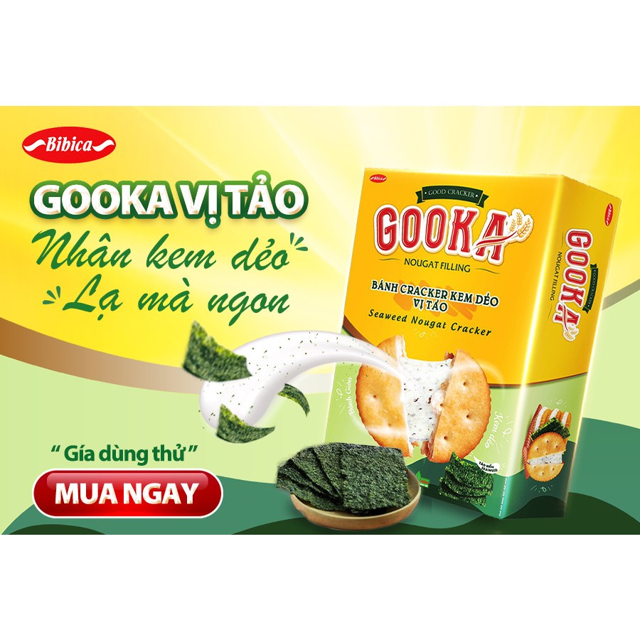 Bánh Gooka Cracker Nougat Filling Nhiều Vị Bibica | Shopee Việt Nam