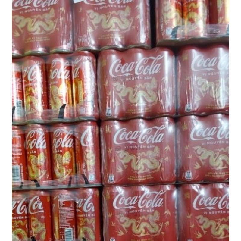 Nước giải khát có ga Coca Cola Tết lốc 6 lon x 320ml | Shopee Việt Nam
