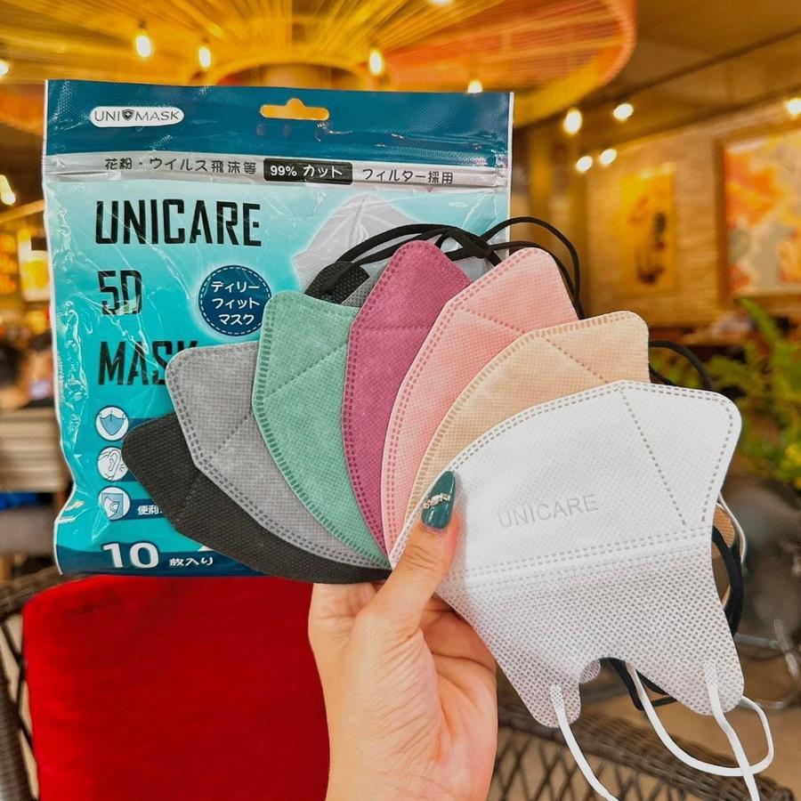 [ Freeship ] Thùng 100 Chiếc Khẩu Trang 5D Uni Mask Unicare Chính Hãng ...