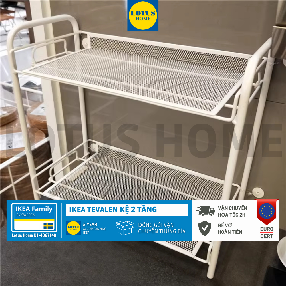 IKEA kệ 2 tầng phong cách tối giản TEVALEN IKEA | Shopee Việt Nam