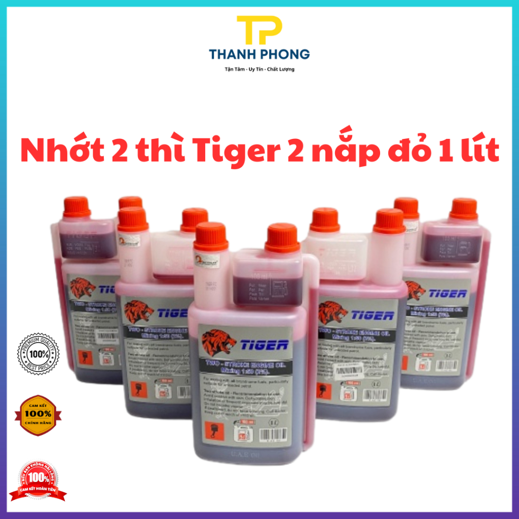 NHỚT TIGER 2 THÌ CHÍNH HÃNG, DẦU 2T TIGER CHO ĐỘNG CƠ 2 THÌ 1 LÍT ...