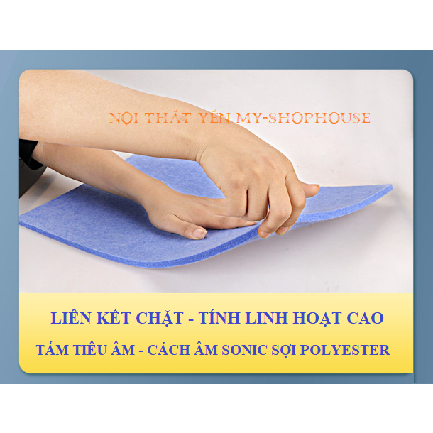 TẤM TIÊU ÂM NỈ Acoustic Sonic Chống Cháy lan.Kích thước 30*30cm dày 9mm ...