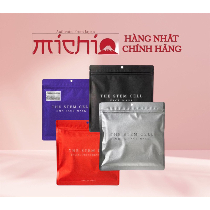 Mặt Nạ The Stem Cell Face Mask Nhật Bản 30 Miếng Đỏ/Đen/Trắng Bạc | Shopee Việt Nam