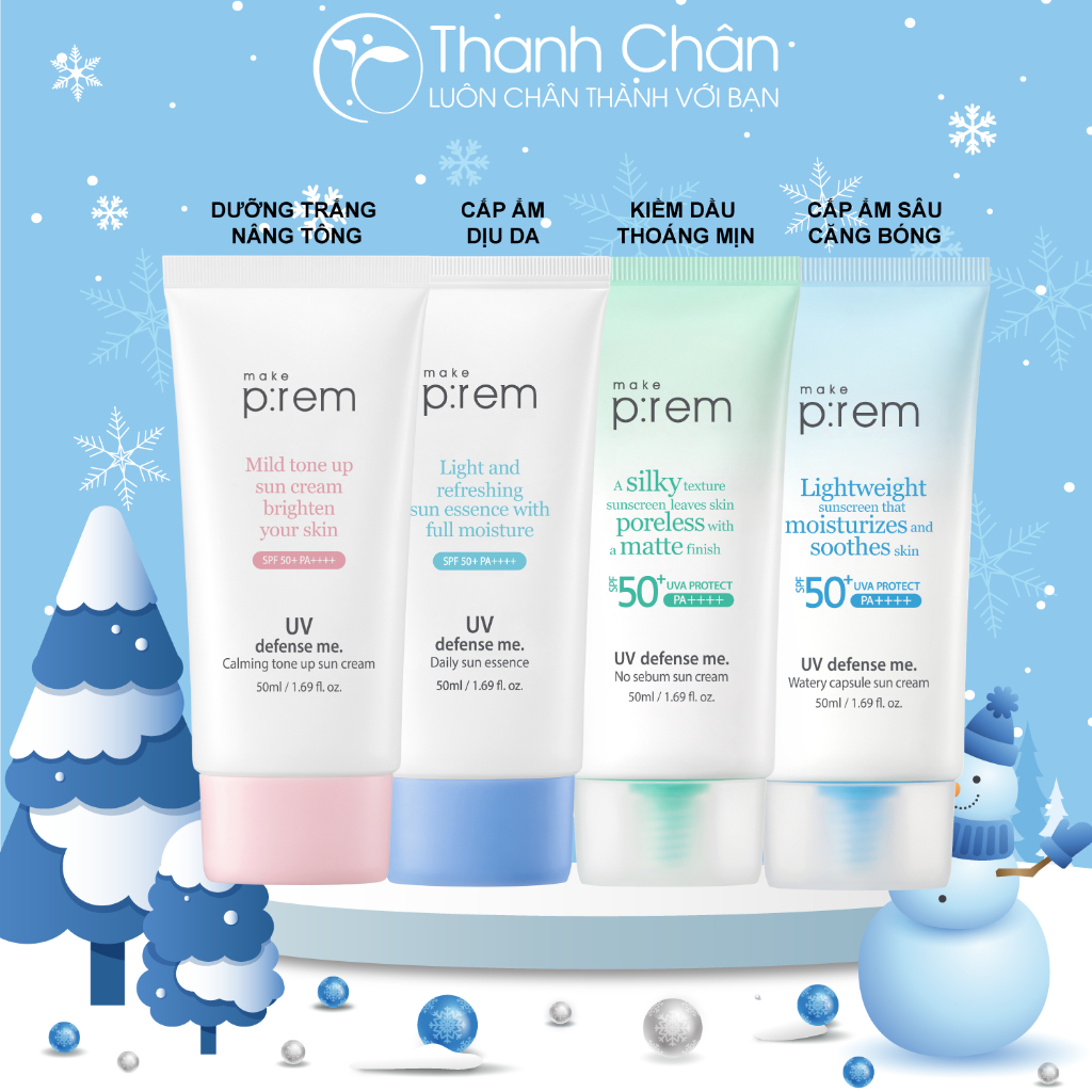 Kem Chống Nắng Make P:rem UV defense me Make Prem 50ml/150ml | Shopee ...