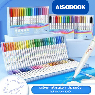 Bút Acrylic Maker 12 24 48 60 Màu Chống Nước Resun Aisobook - ACRYLIC ...