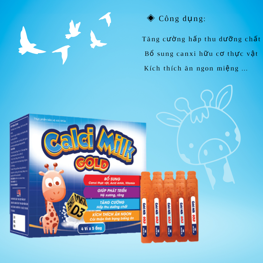 Calci Milk Gold bổ sung Calci, D3 và MK7 chiều cao lý tưởng cho bé ...