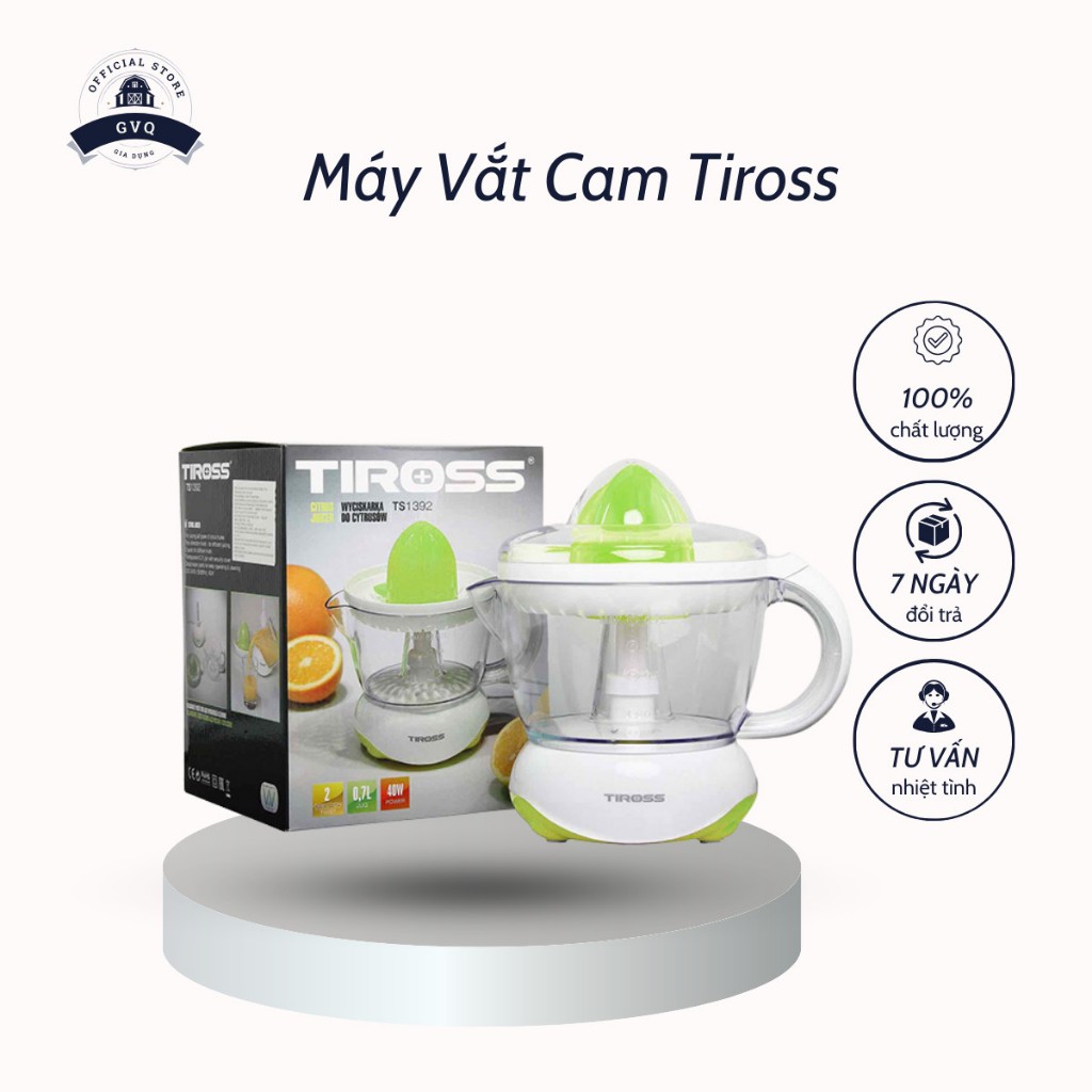 Máy Vắt Cam Tiross Dung Tích 700Ml Xoay 2 Chiều Tháo Lắp Dễ Dàng Sử ...
