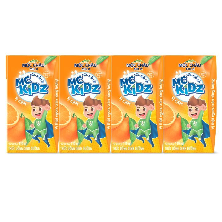 3 Lốc - 5 Lốc Sữa Trái cây MC Kidz Vị Cam 110ml | Shopee Việt Nam