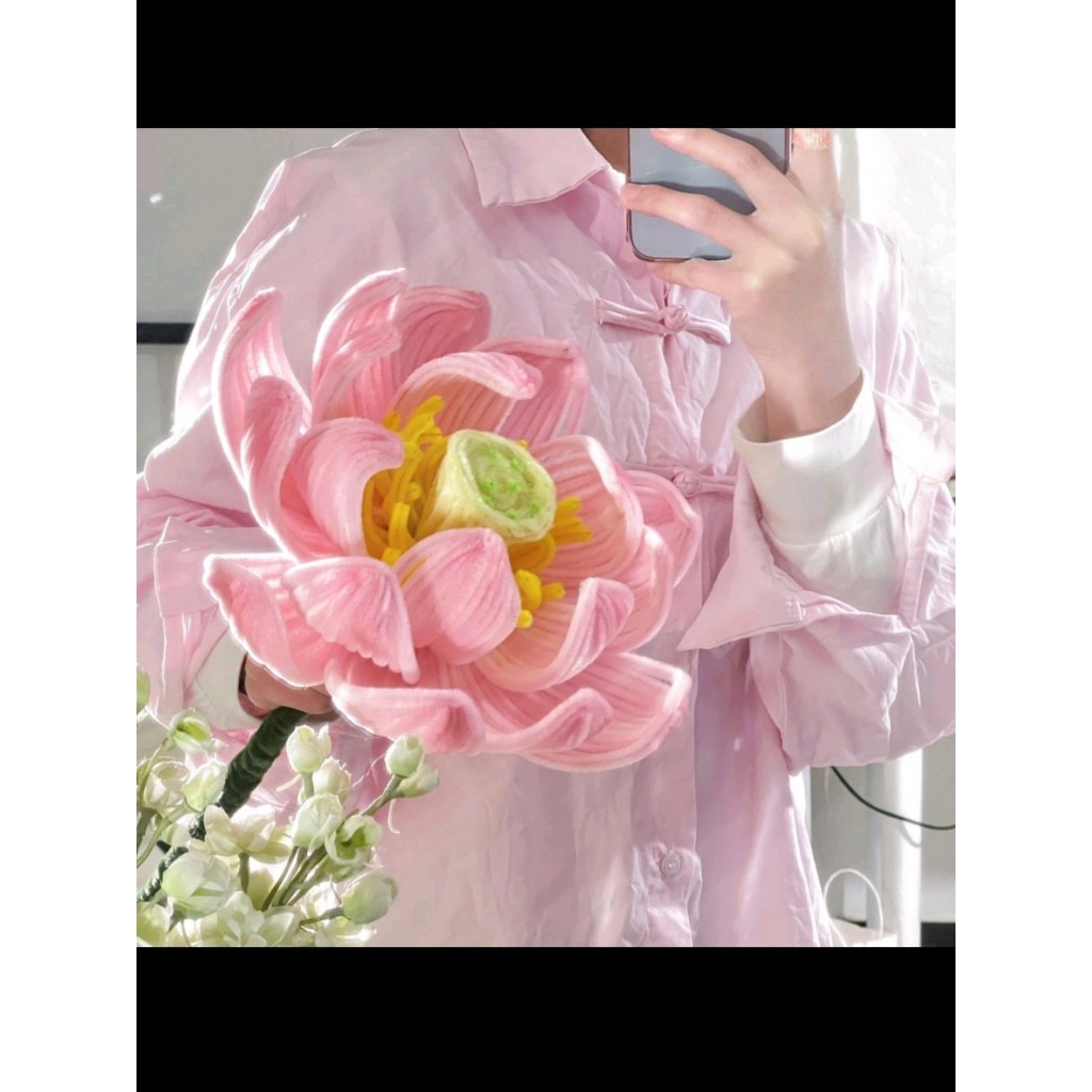 Set Nguyên Liệu Tự Làm Bông Hoa Sen Khổng Lồ Bằng Sợi Kẽm Nhung Hoa ...