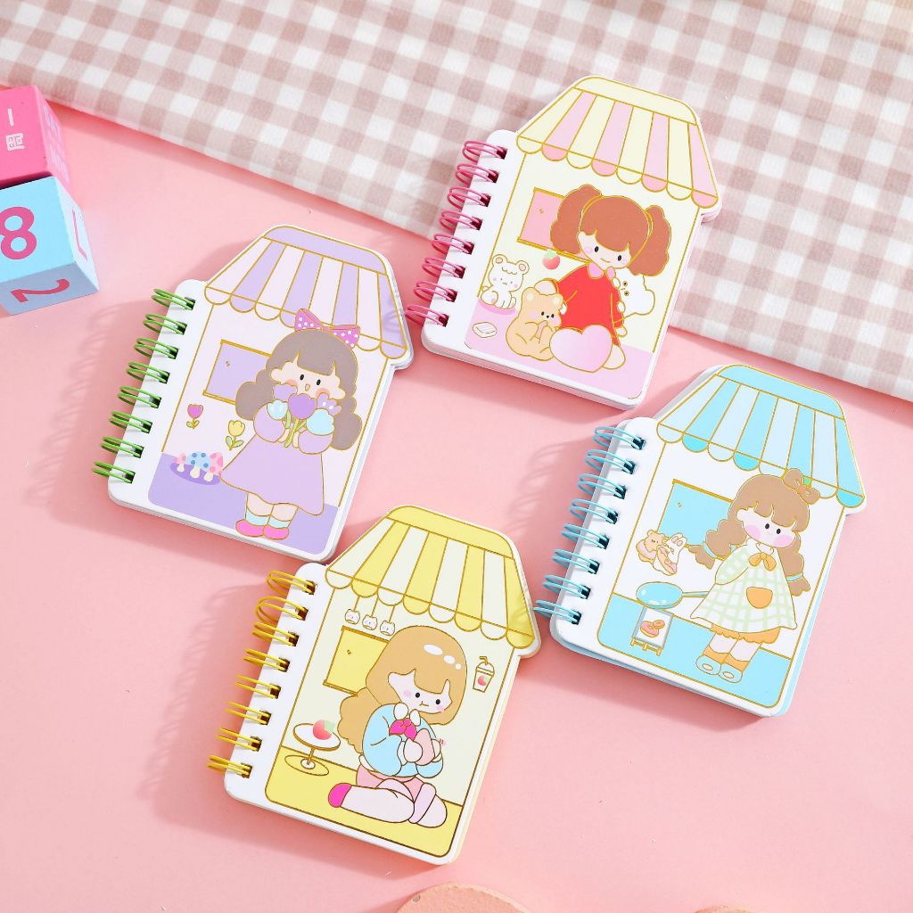 Sổ tay ghi chép Mini dễ thương (ĐƯỢC CHỌN MẪU) lò xo tiện lợi nhỏ xinh ...