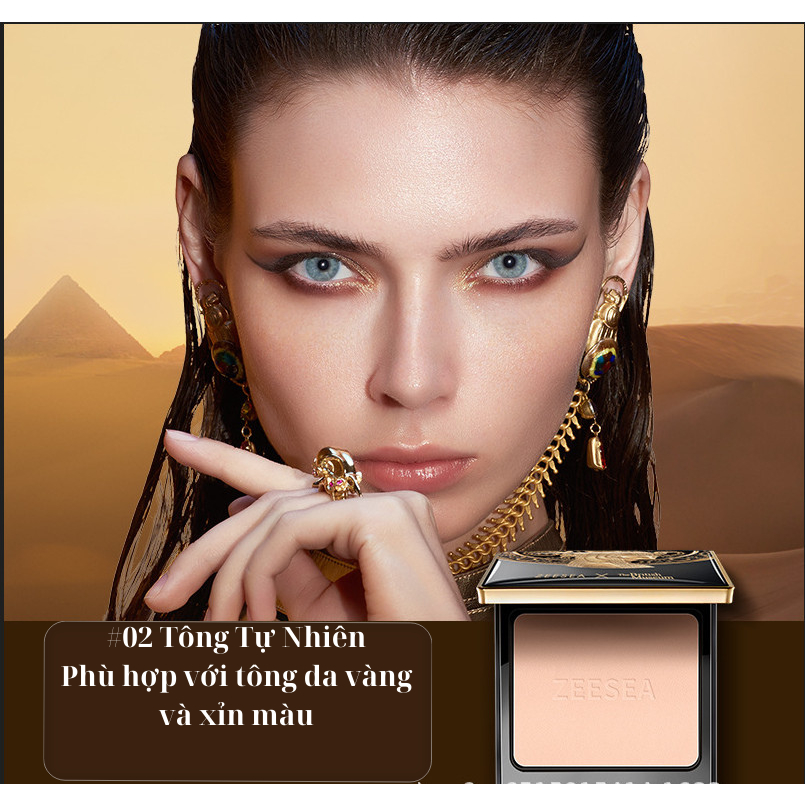 Phấn phủ Zeesea dạng nén phiên bản Nữ hoàng Ai Cập T131 | Shopee Việt Nam