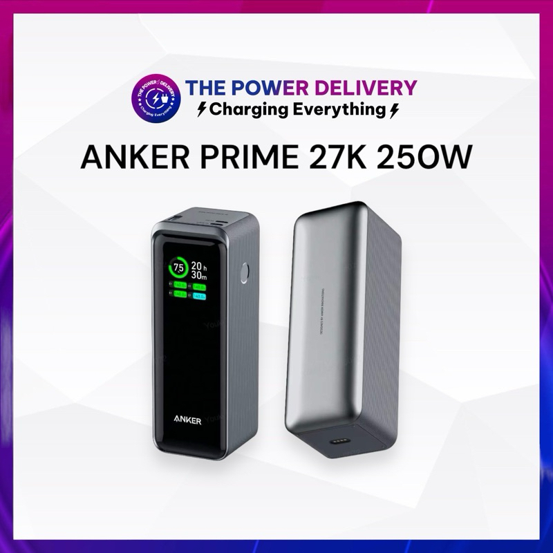 Pin Dự Phòng Anker Prime 27650mah 250W A1340, điều khiển qua app, PD 140W, dành cho laptop, điện ...