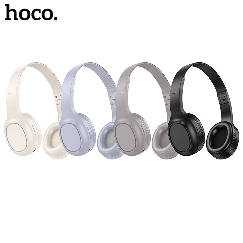 Tai nghe chụp tai Hoco W46 có bluetooth V5.3, cổng AUX 3.5mm, micro đàm thoại | Shopee Việt Nam