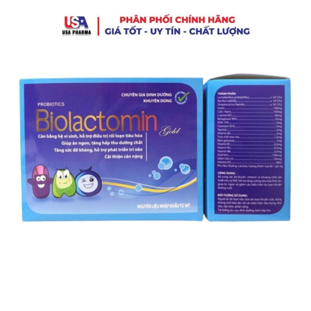 Biolactomin Gold Cân bằng hệ vi sinh, hỗ trợ điều trị rối loạn tiêu hoá ...