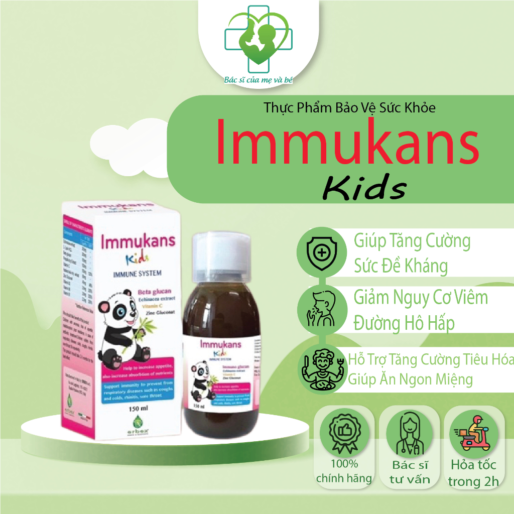 [ TẶNG QUẠT ] IMMUKANS KIDS Siro Ăn Ngon & Tăng Sức Đề Kháng Cho Bé ( Nhập Khẩu Italia) | Shopee ...