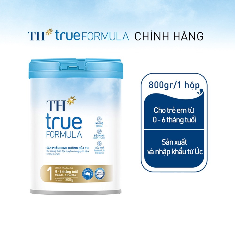 Sữa Bột TH TRUE MILK FORMULA SỐ 1 LON 800GRAM cho trẻ từ 0-6 tháng tuổi ...