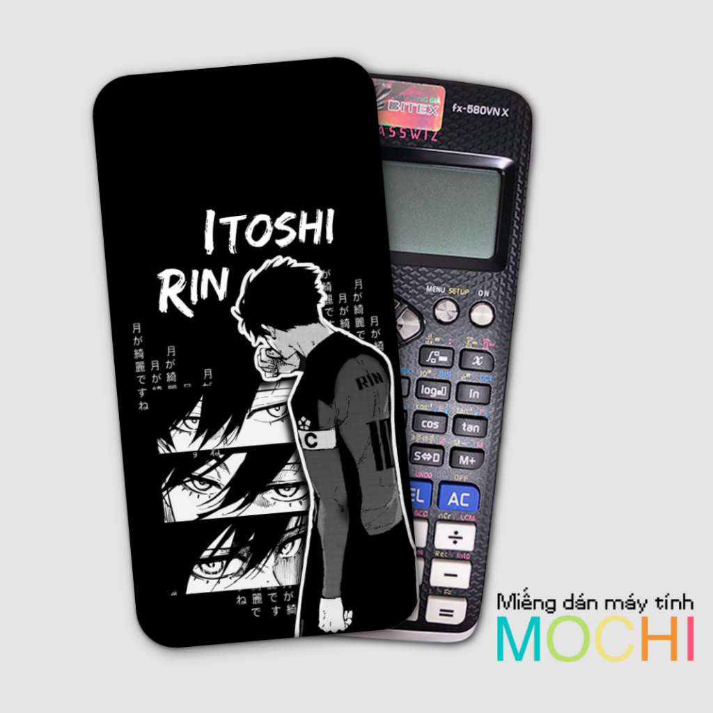 Miếng decal bluelock dán cái loại máy tính (casio fx-570 / fx-570 ii ...