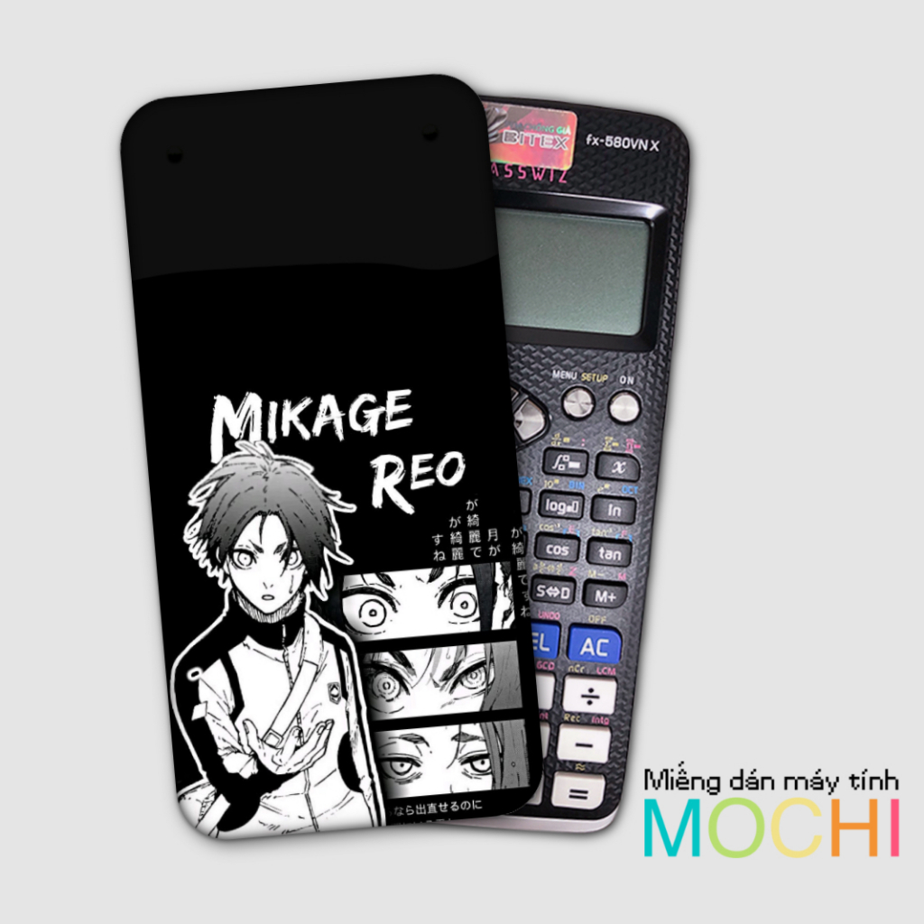 Miếng decal bluelock dán cái loại máy tính (casio fx-570 / fx-570 ii ...