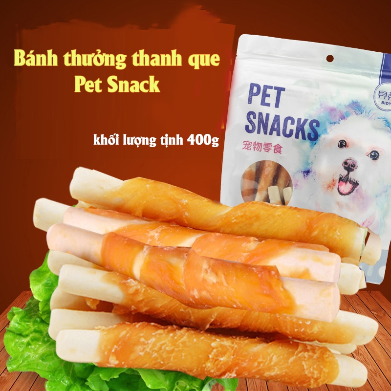 Bánh thanh que cho chó Pet Snack 400g - đổ ăn vặt cho chó mèo thanh que ...