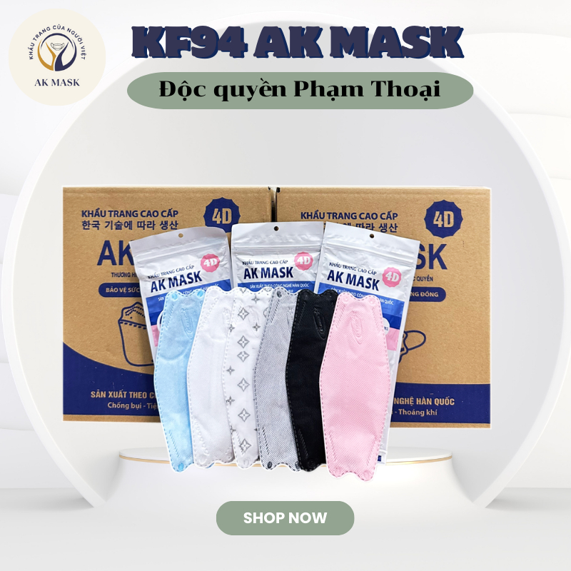 10 Chiếc Khẩu Trang KF94 AK Mask Kháng Khuẩn, Chính Hãng | Shopee Việt Nam