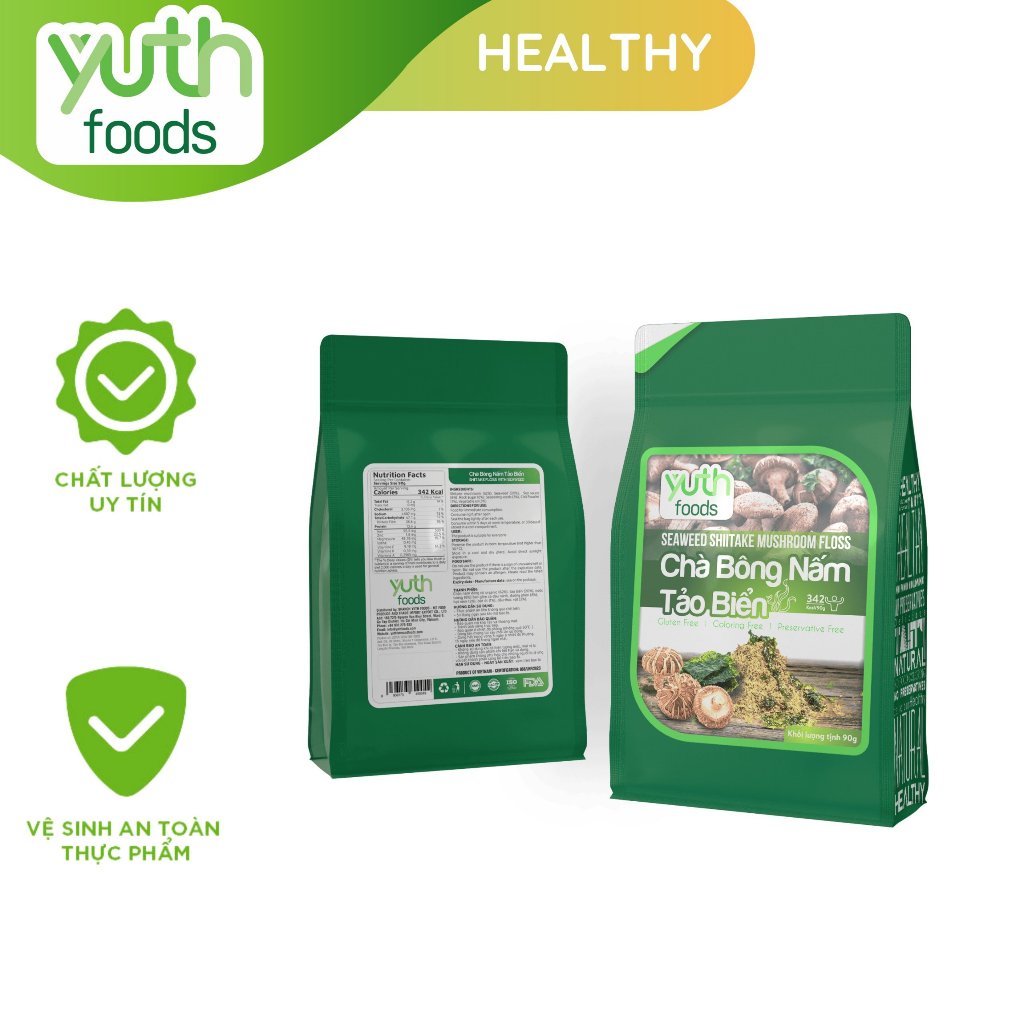 Chà Bông Nấm Tảo Biển Yuth Foods 90g - Thực phẩm chay ăn liền, ăn vặt ...