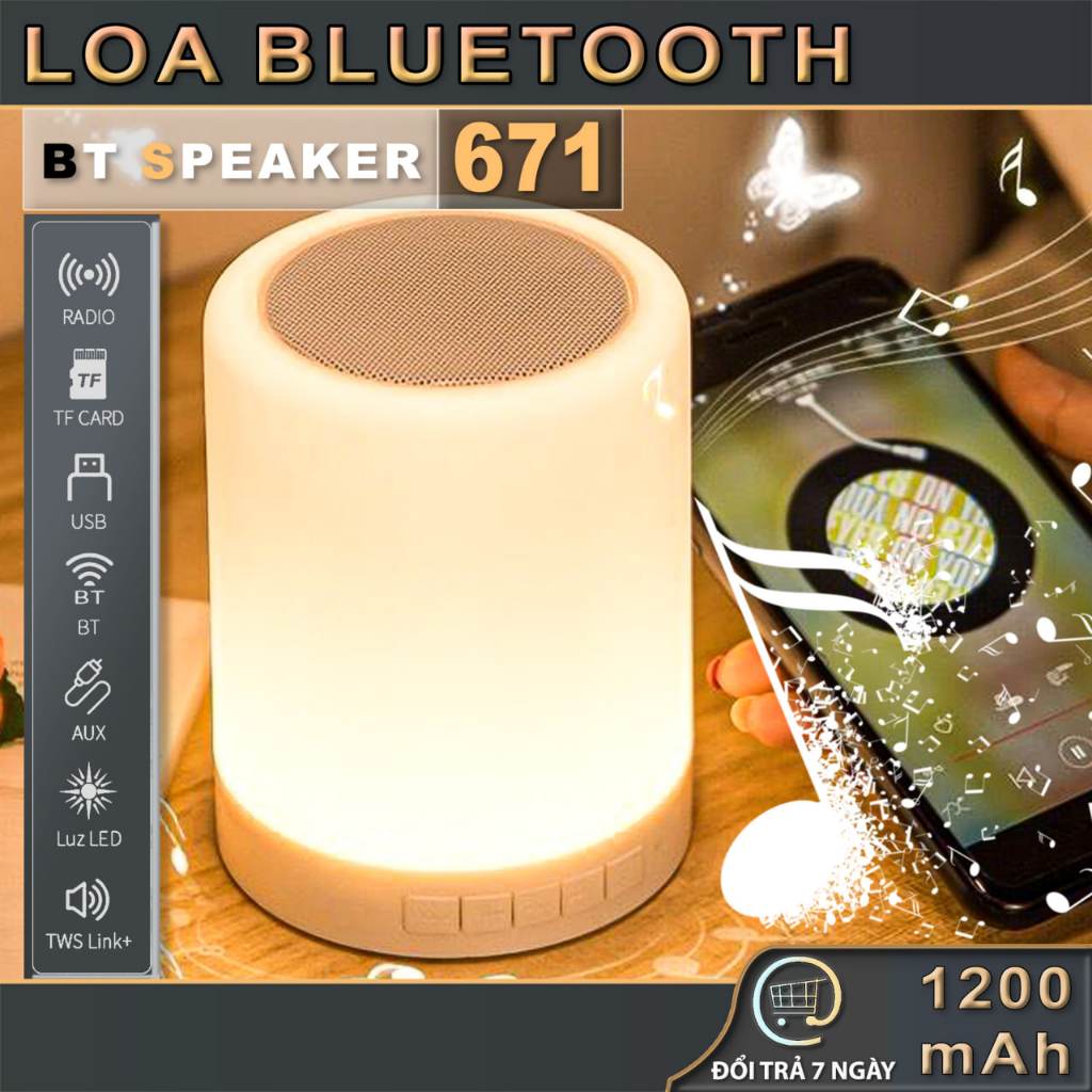 Loa Bluetooth CL-671, Cảm Ứng Chạm, Led RGB, Âm Thanh To, Bass Mạnh, Giòng Loa Giá Rẻ, Dùng Làm ...