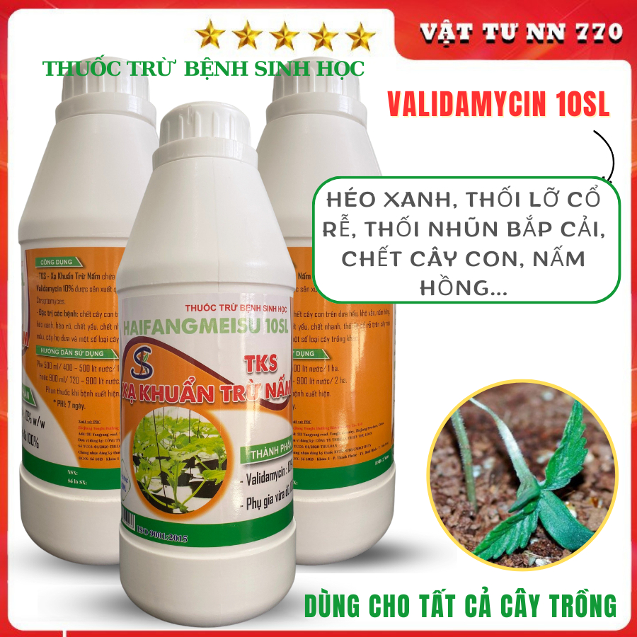 VALIDAMYCIN 10SL Thuốc Trừ Bệnh Chết Cây Con, Héo Xanh, Lỡ Cổ Rễ, Nấm ...