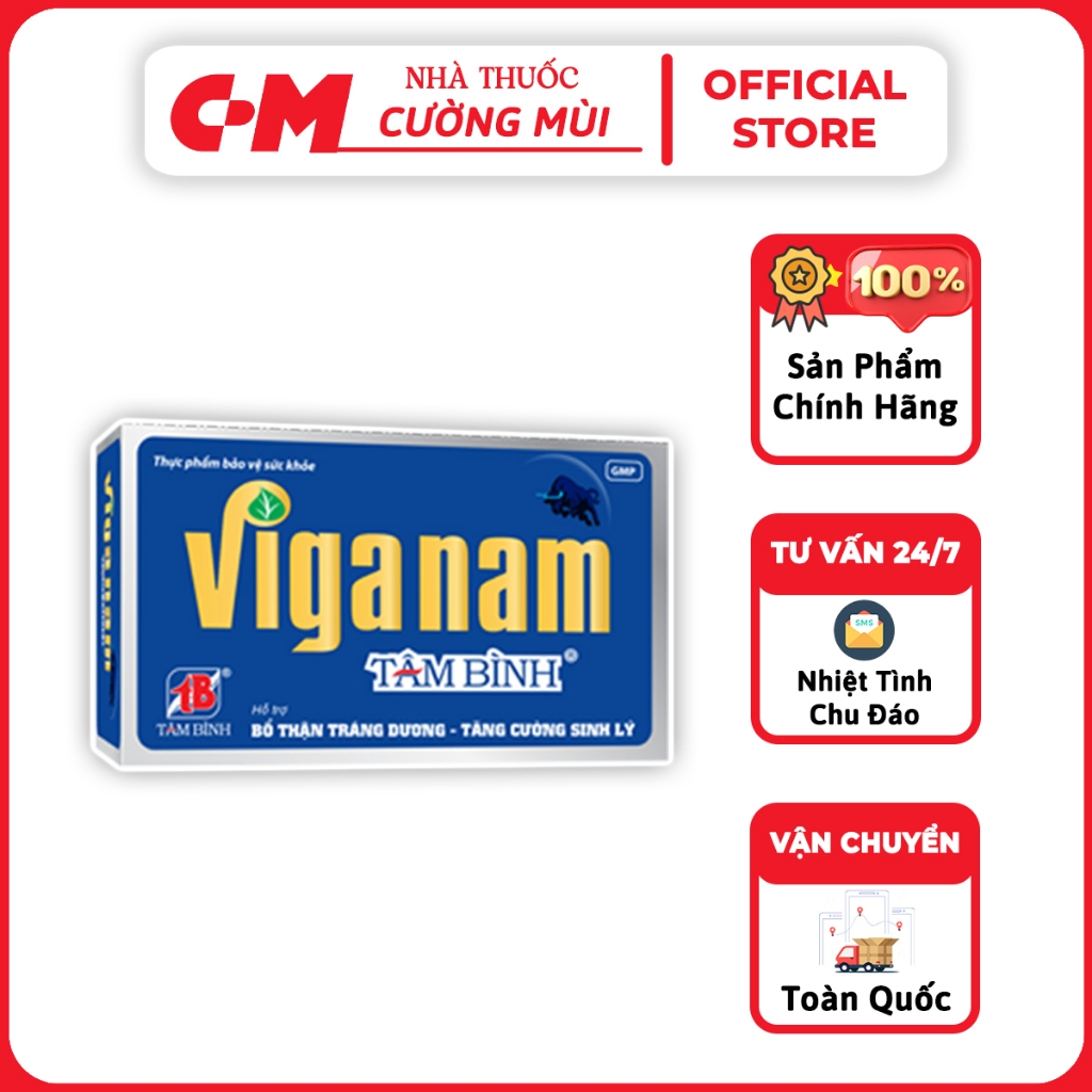 VIGANAM TÂM BÌNH - Bổ thận tráng dương, tăng cường sinh lực, hỗ trợ ...