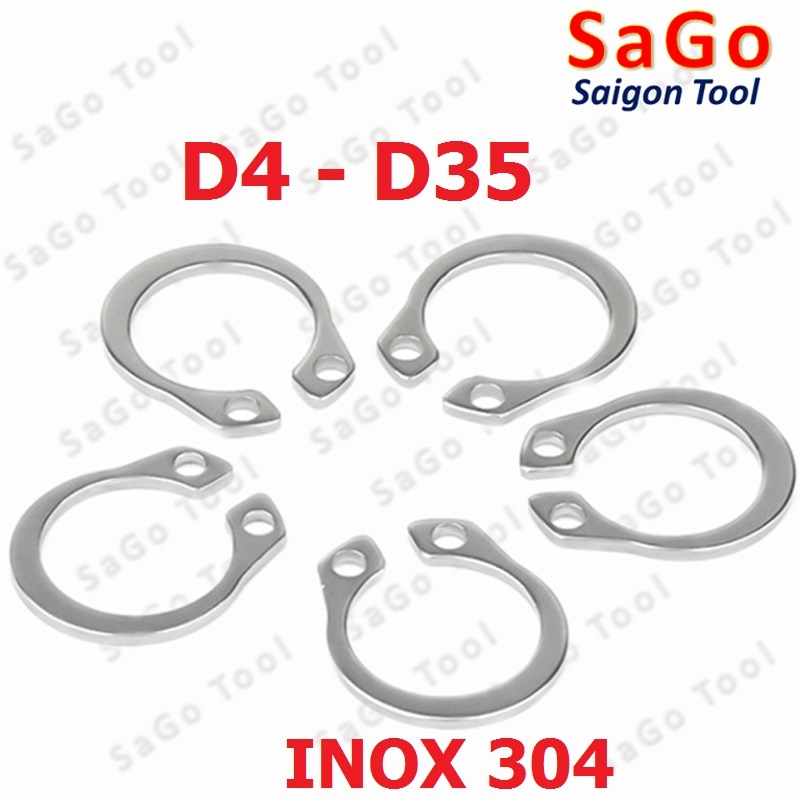 Phanh trục inox 304, phe gài trục, vòng phe phi 4 - 35mm | Shopee Việt Nam