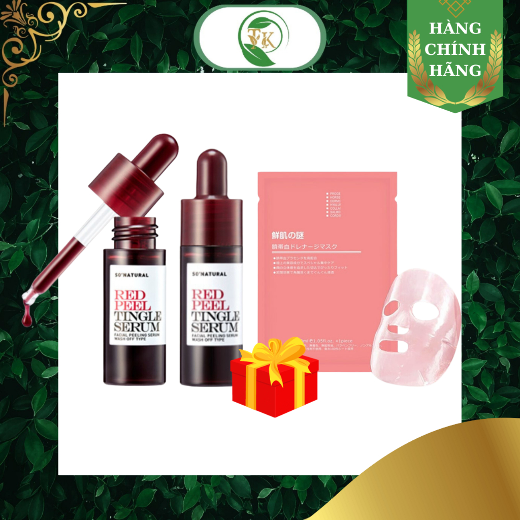 [Tặng mặt nạ Rwine]Tinh chất Peel da RED PEEL Tingle Serum dung tích 11ml Giúp tái tạo và phục ...
