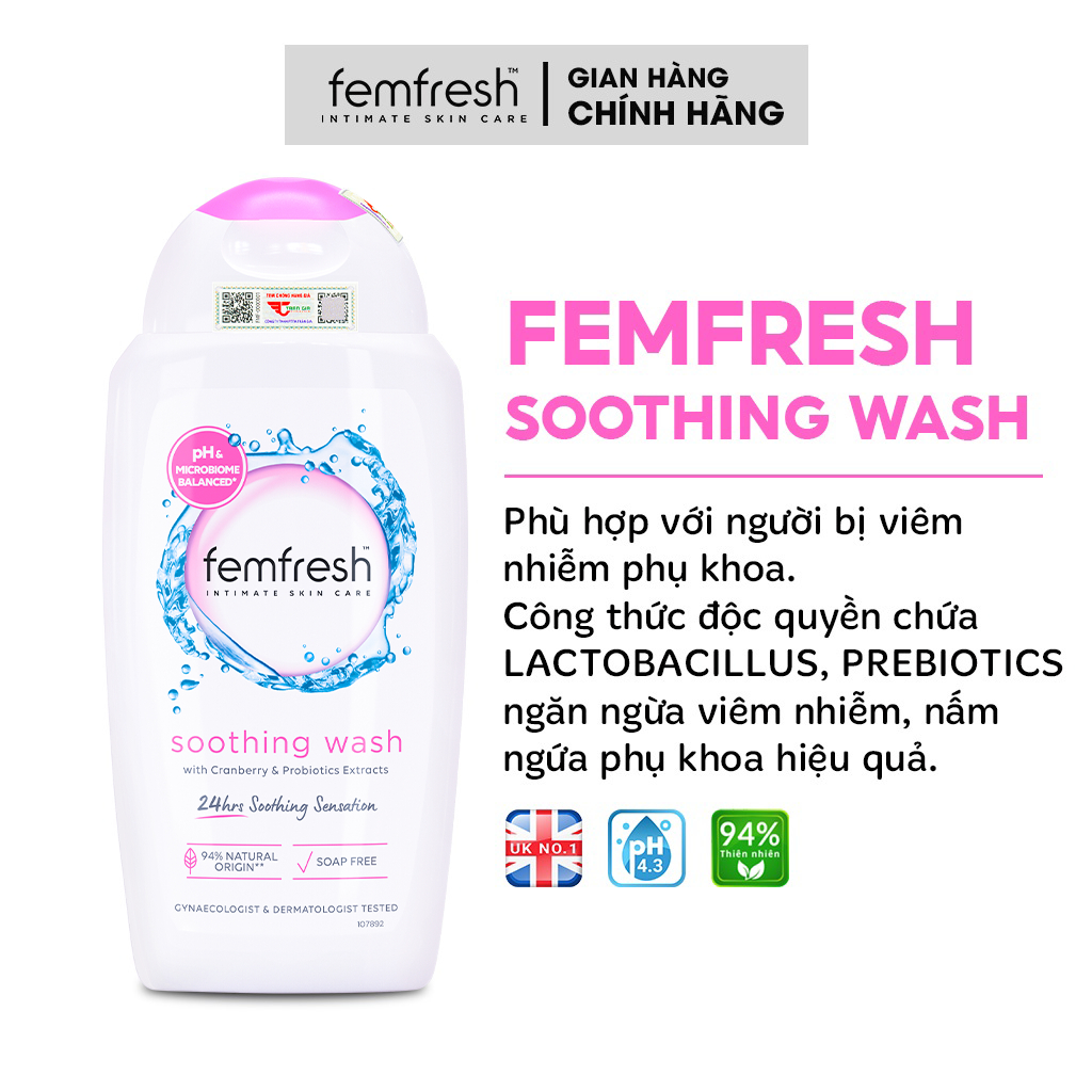 Combo Ngăn Ngừa Các Vấn Đề Phụ Khoa, DDVS Femfresh Soothing Wash & Xịt ...