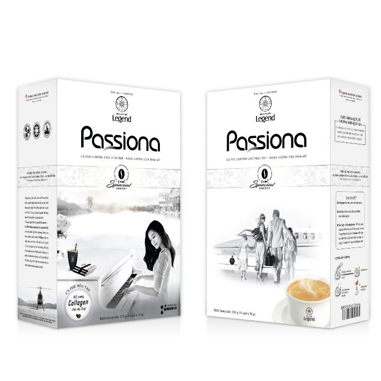 Cà phê sữa hòa tan Trung Nguyên Legend Passiona hộp 224g (14 gói x 16g) | Shopee Việt Nam