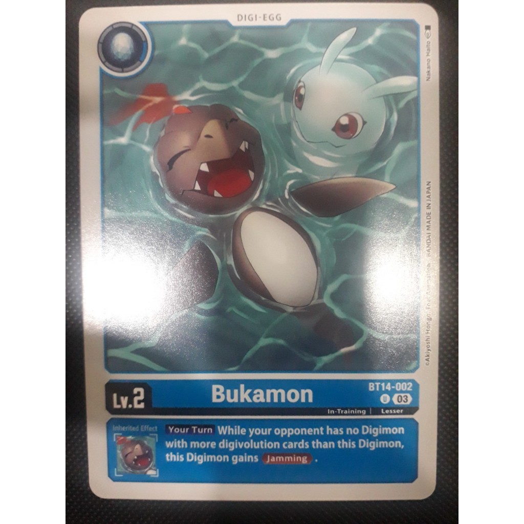 Thẻ bài Digimon BT14-002 - Bukamon - Digi-Egg - Uncommon | Shopee Việt Nam
