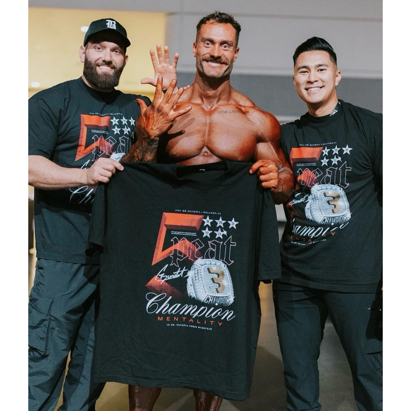[SPECIAL 2023] Áo thun thể thao oversize Cbum 5 champs vải 100% cotton ...