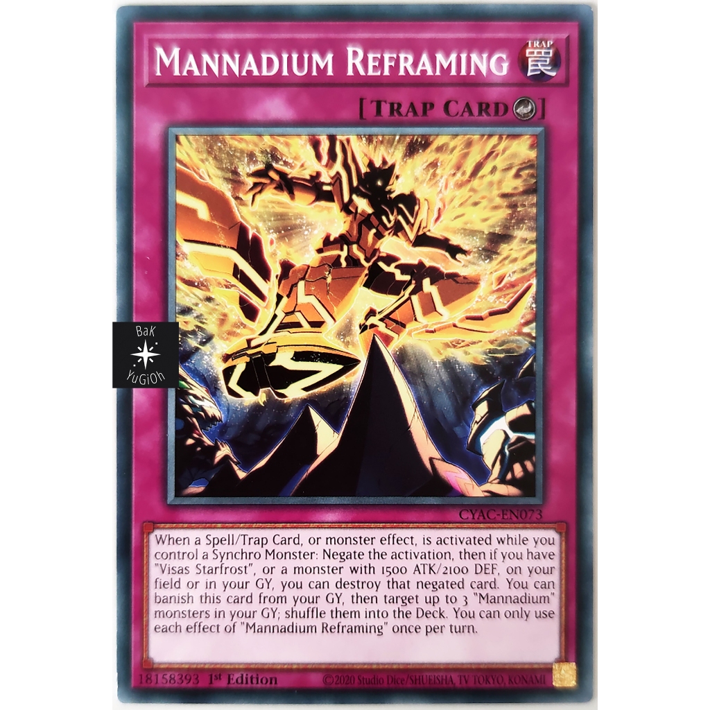 [BaK Yu-Gi-Oh!] [Thẻ Bài Chính Hãng] Mannadium Reframing |EN| Common | Shopee Việt Nam