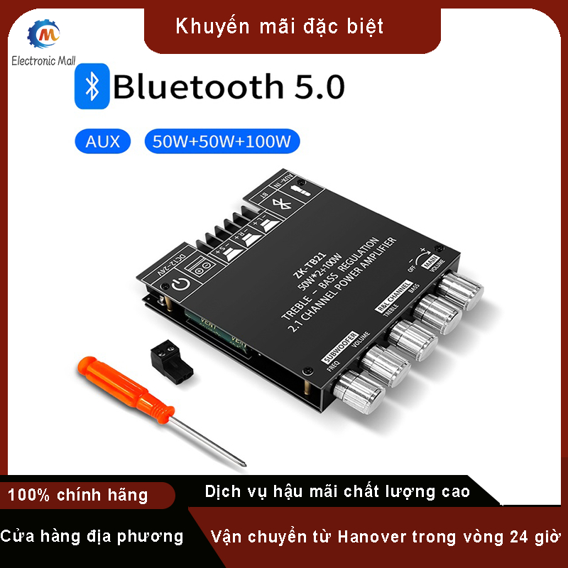 Bảng Mạch Khuếch Đại Loa Siêu Trầm Bluetooth ZK-TB21 TPA3116D2 5.0 Mô-đun AMP Âm Thanh Nổi Công ...