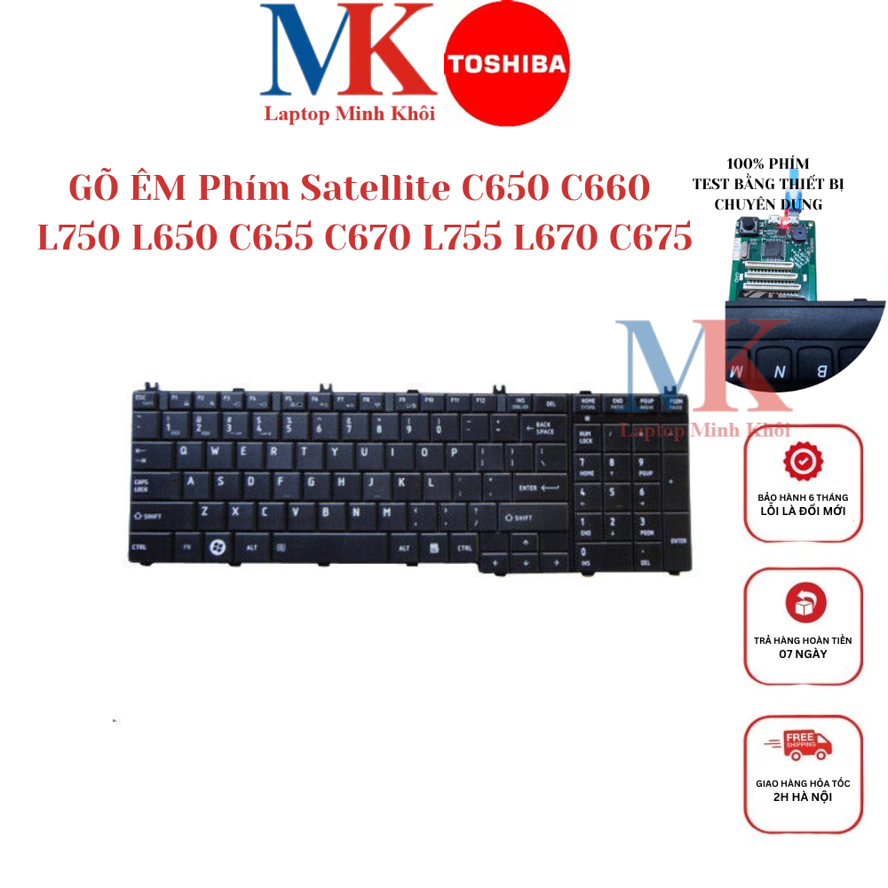 Bàn Phím Toshiba satellite C650 C660 L750 L650 C655 C670 L755 L670 C675 ...