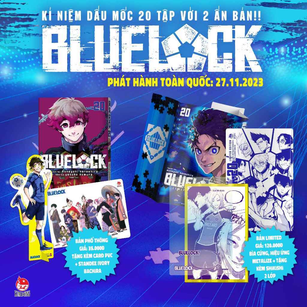 Truyện Tranh - Blue Lock - Tập 20 - Limited Edition - Bìa Cứng- Poster ...