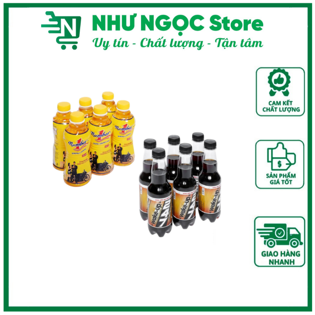 LỐC 6 CHAI - Nước Tăng Lực Number One/ Wake Up 247 Chai 330 ml - Bách Hóa Như Ngọc Online ...