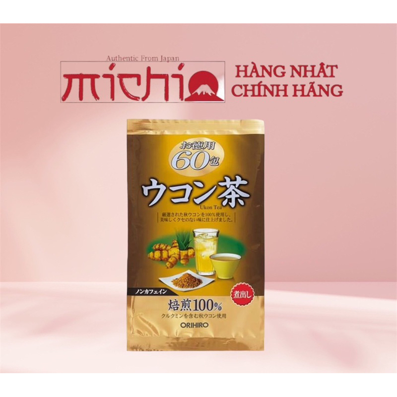 Trà nghệ Ukon Tea Orihiro Nhật Bản 60 gói - Trà nghệ giúp giải độc gan ...