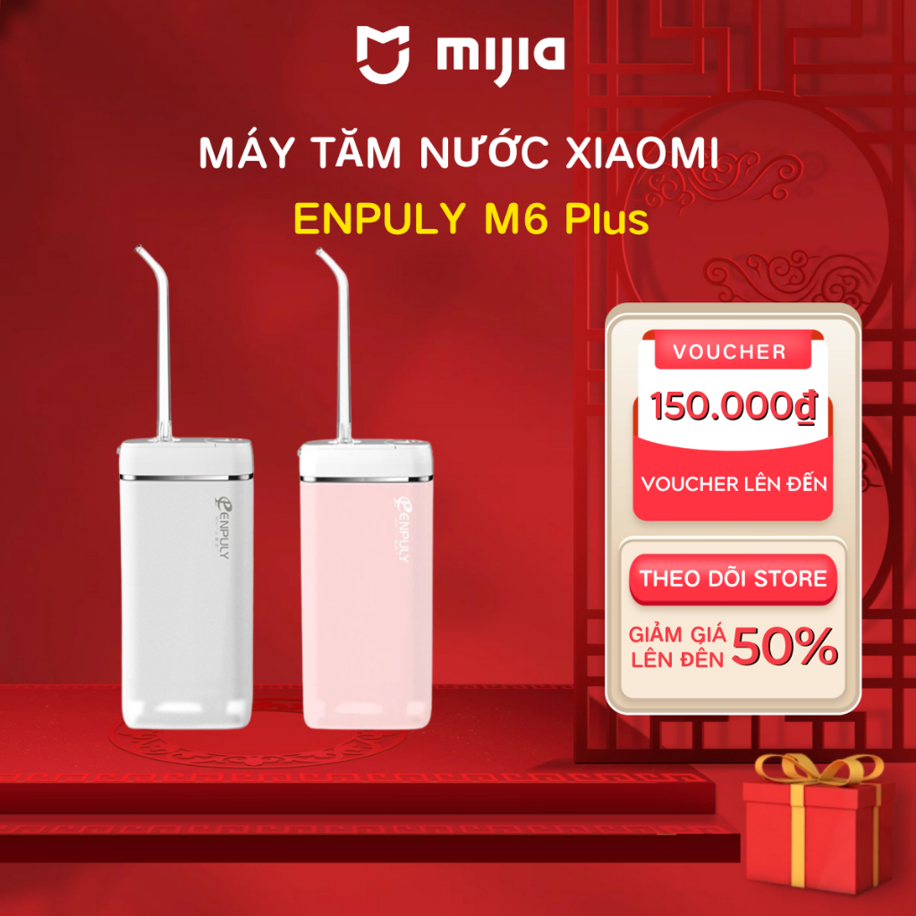 Máy tăm nước Xiaomi Enpuly Mini M6 Plus - chống nước ipx8 với 3 chế độ làm sạch - thiết kế nhỏ ...