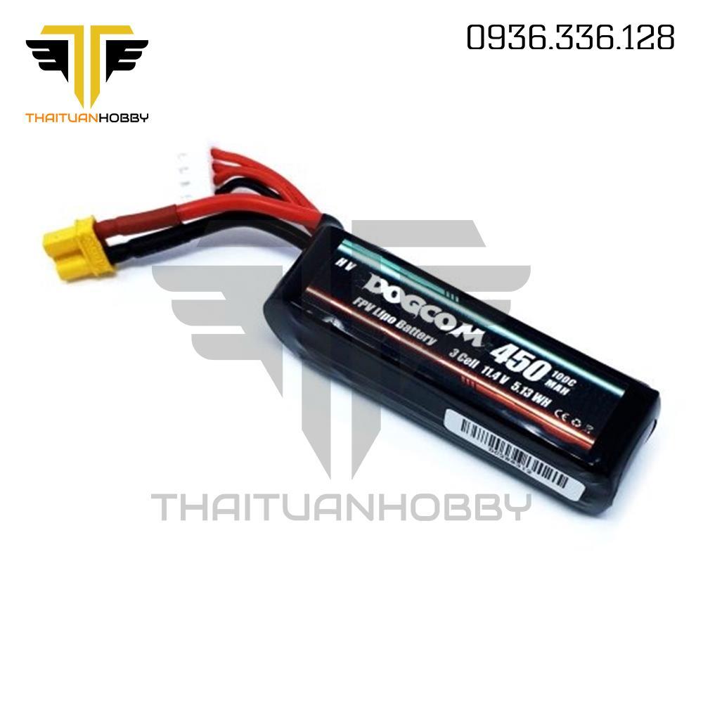 Pin Lipo Dogcom 450mah 3s 11.4v 100c Xt30 | Shopee Việt Nam