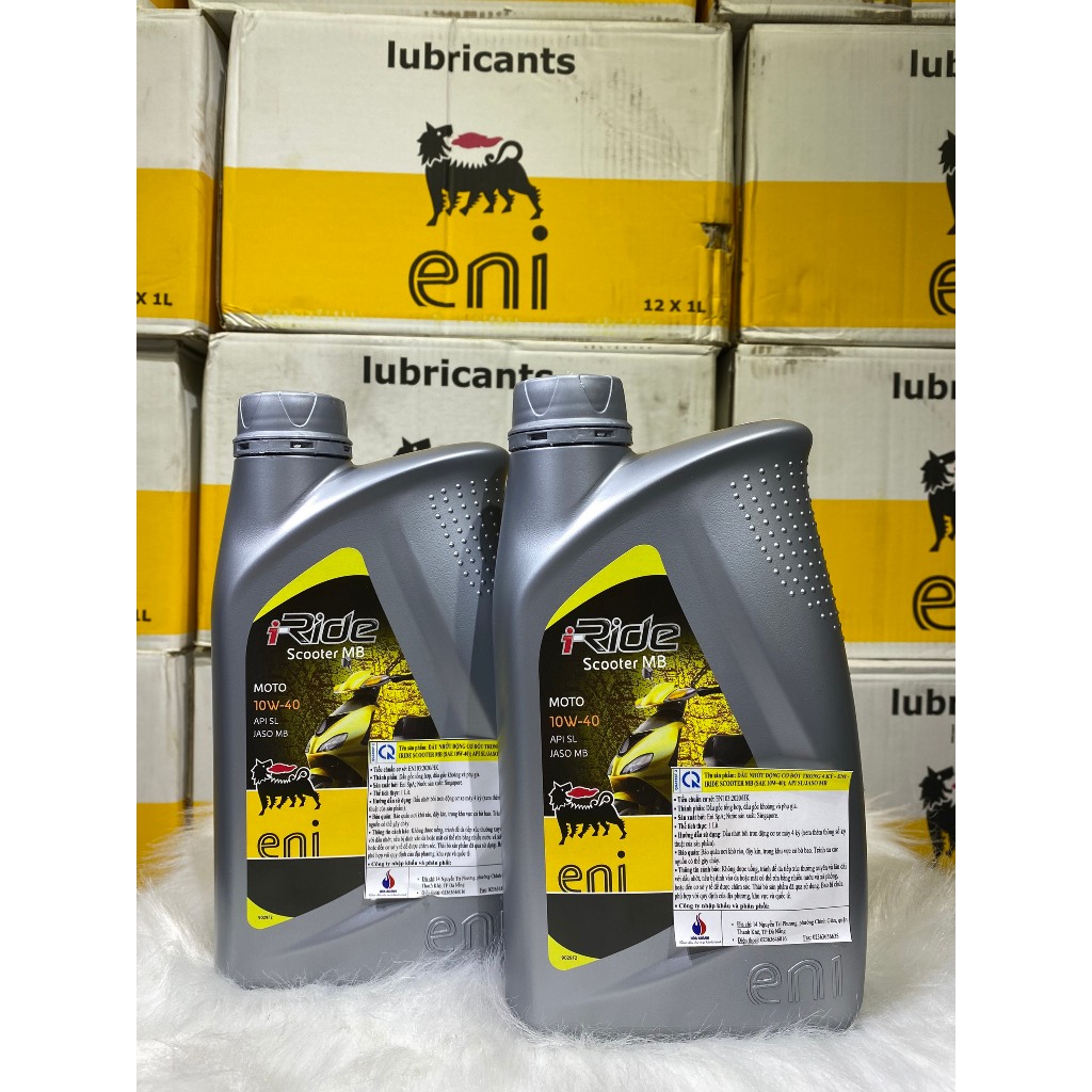(HCM) [Hình thật] Nhớt Eni I-Ride Scooter MB 10w40 xe ga 0,8l/1l/1,2l, hàng chính hãng | Shopee ...