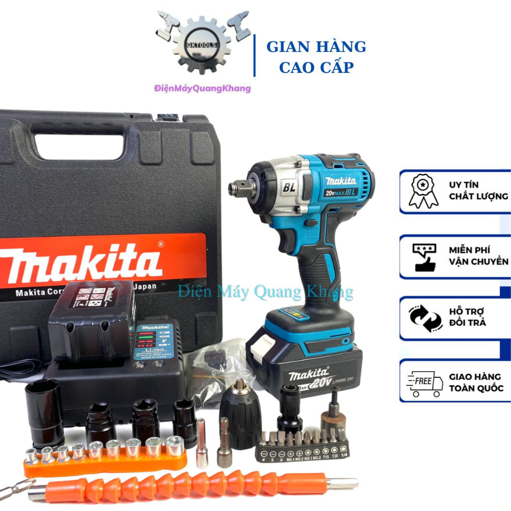 Máy siết bulong Makita DF331D 20v, động cơ không chổi than 3 đèn led trợ sáng | Shopee Việt Nam