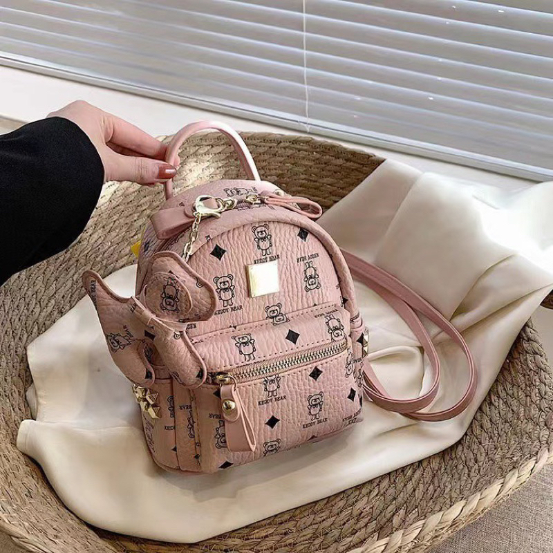 Balo da mini gấu dễ thương hàng Quảng Châu cao cấp | Shopee Việt Nam